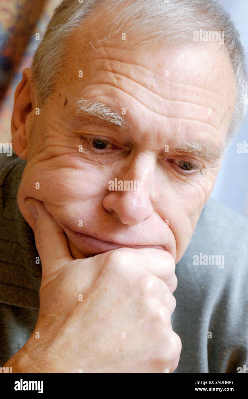 MODEL RELEASED. Depressed man Stock Photo - Alamy
