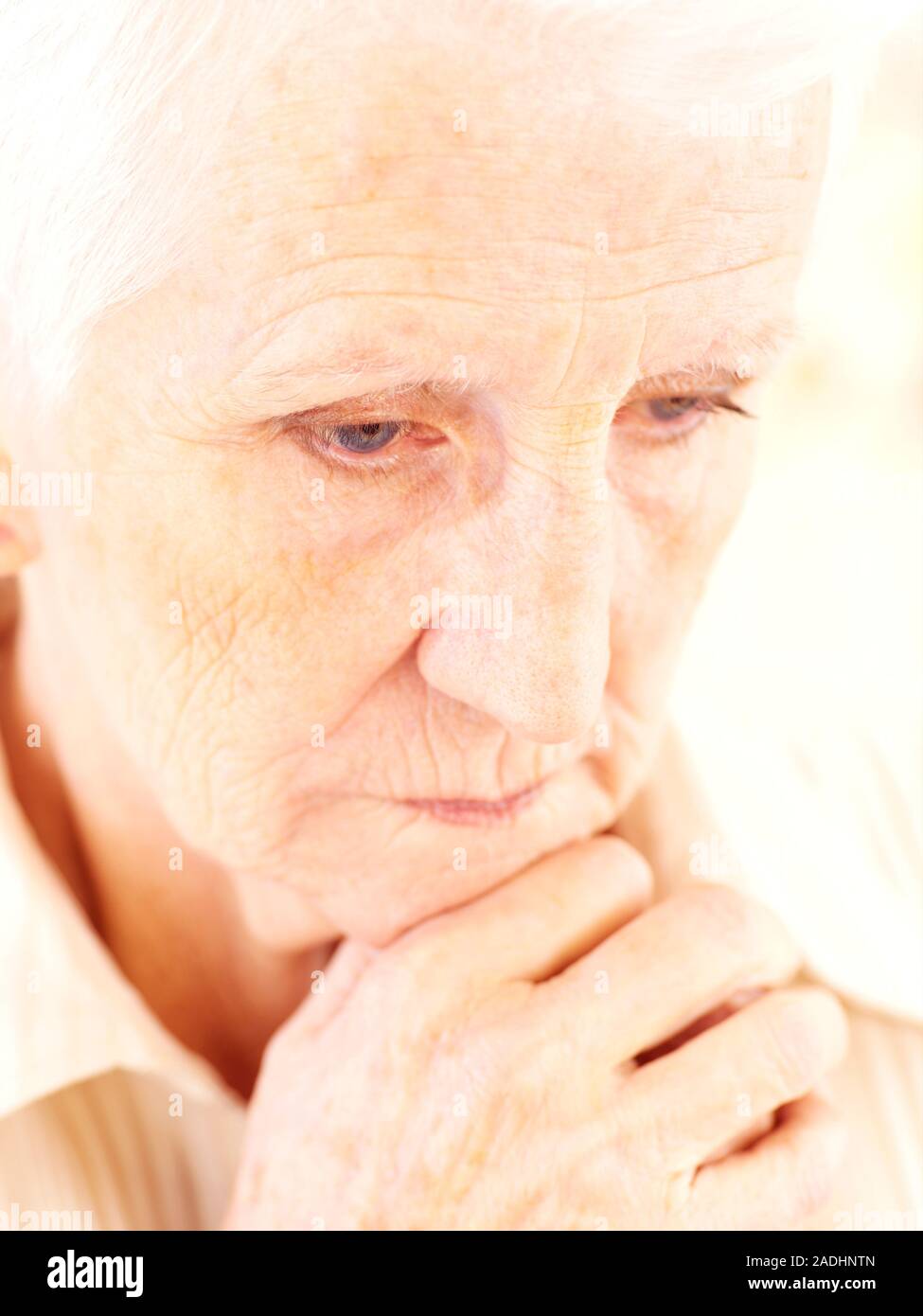 MODEL RELEASED. Depressed woman Stock Photo - Alamy