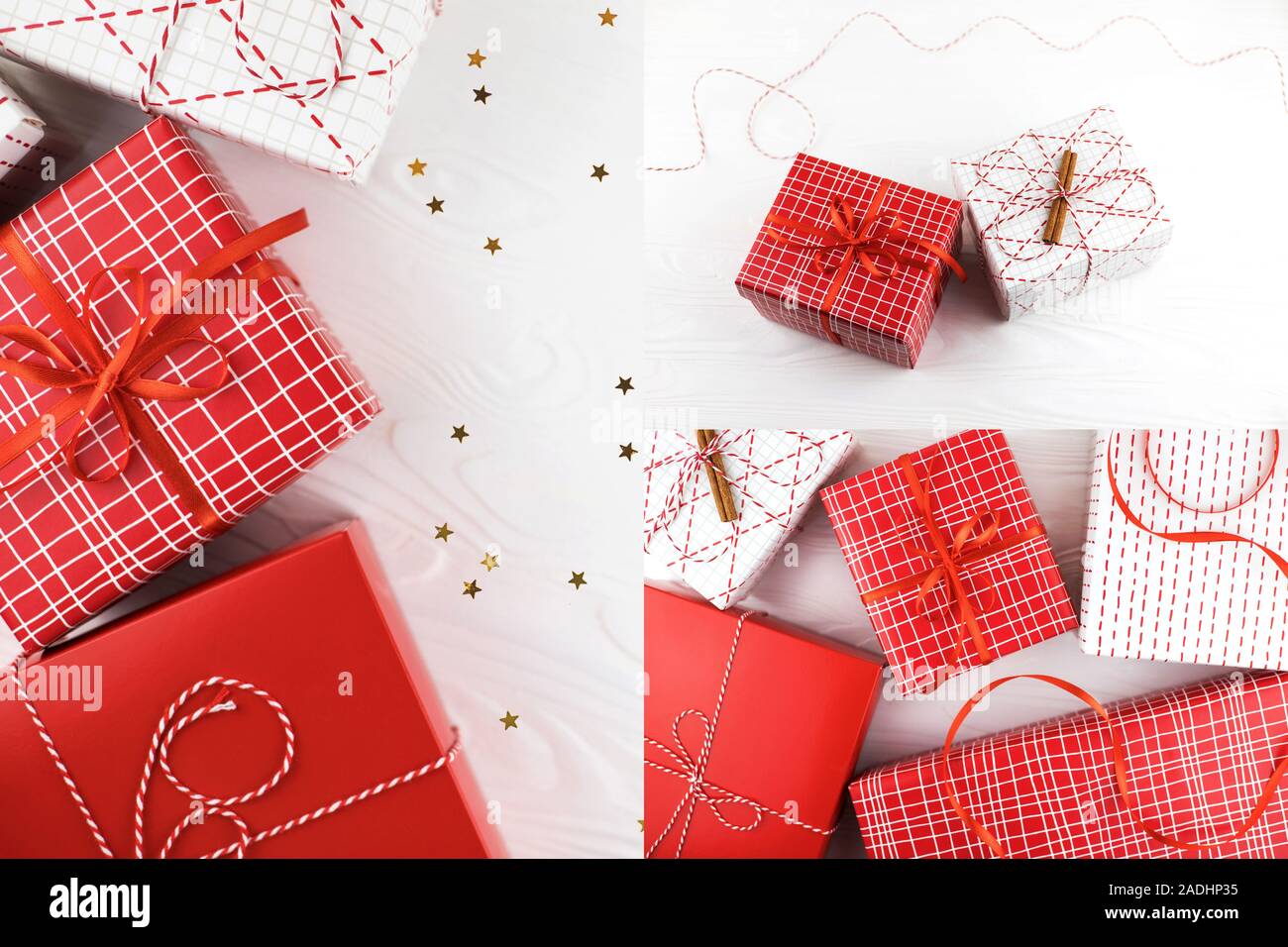 Creative collage gift boxes hi-res stock photography and images - Alamy