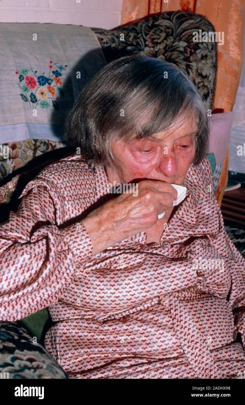 Elderly woman weeping Stock Photo - Alamy