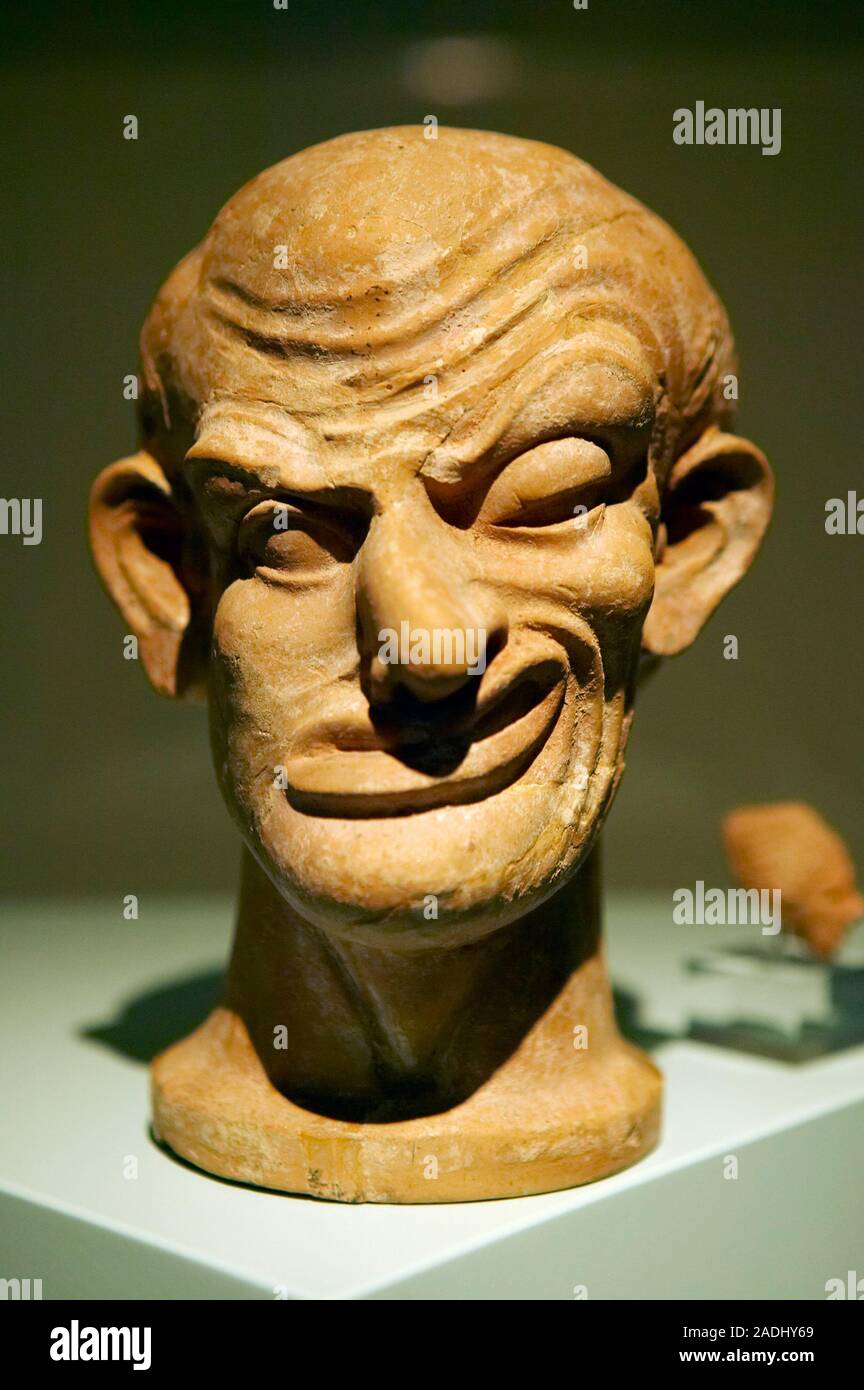 Model of a disfigured person. Photographed at the Museum Boerhaave ...