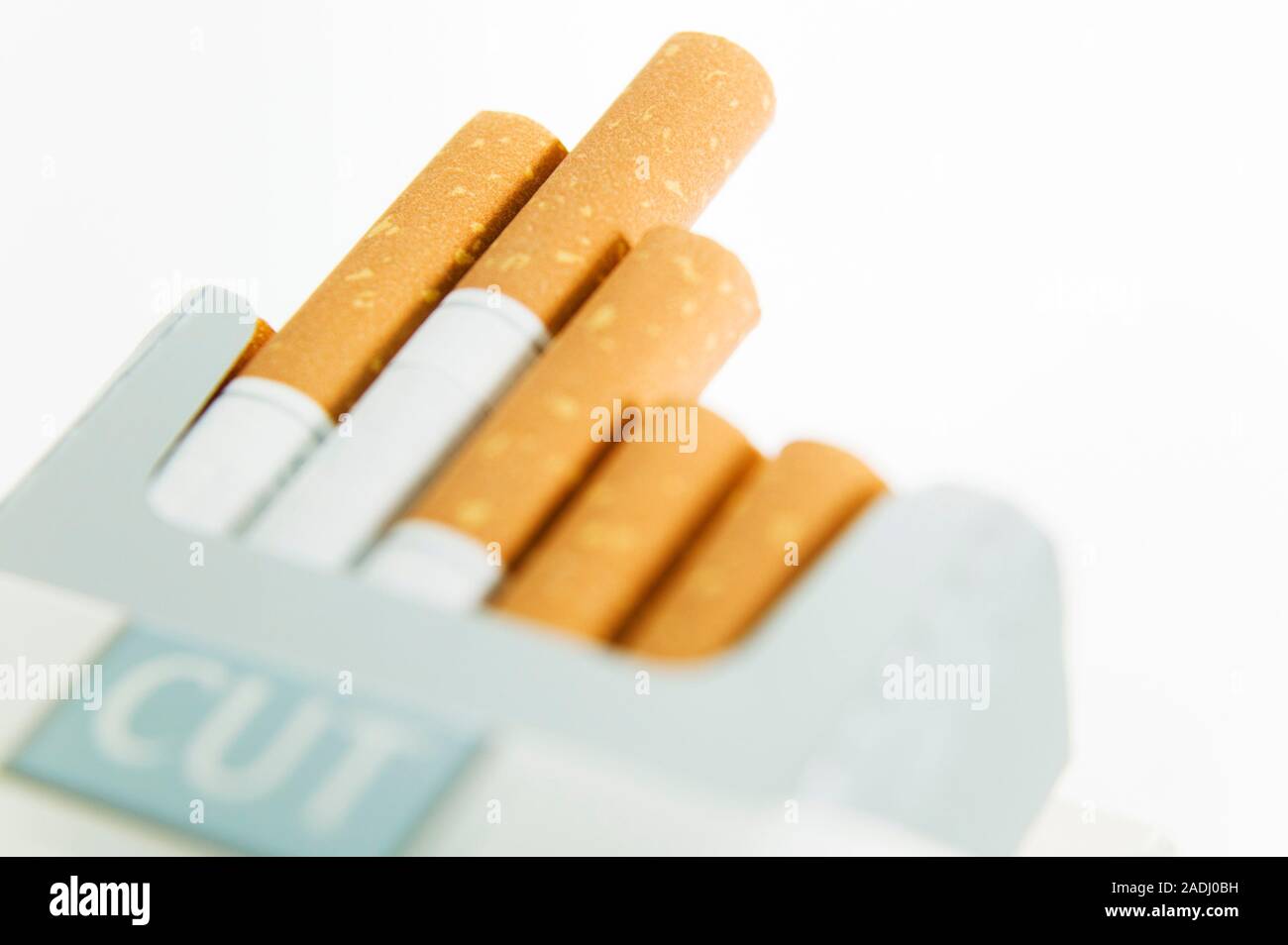 Cigarettes in a packet Stock Photo - Alamy