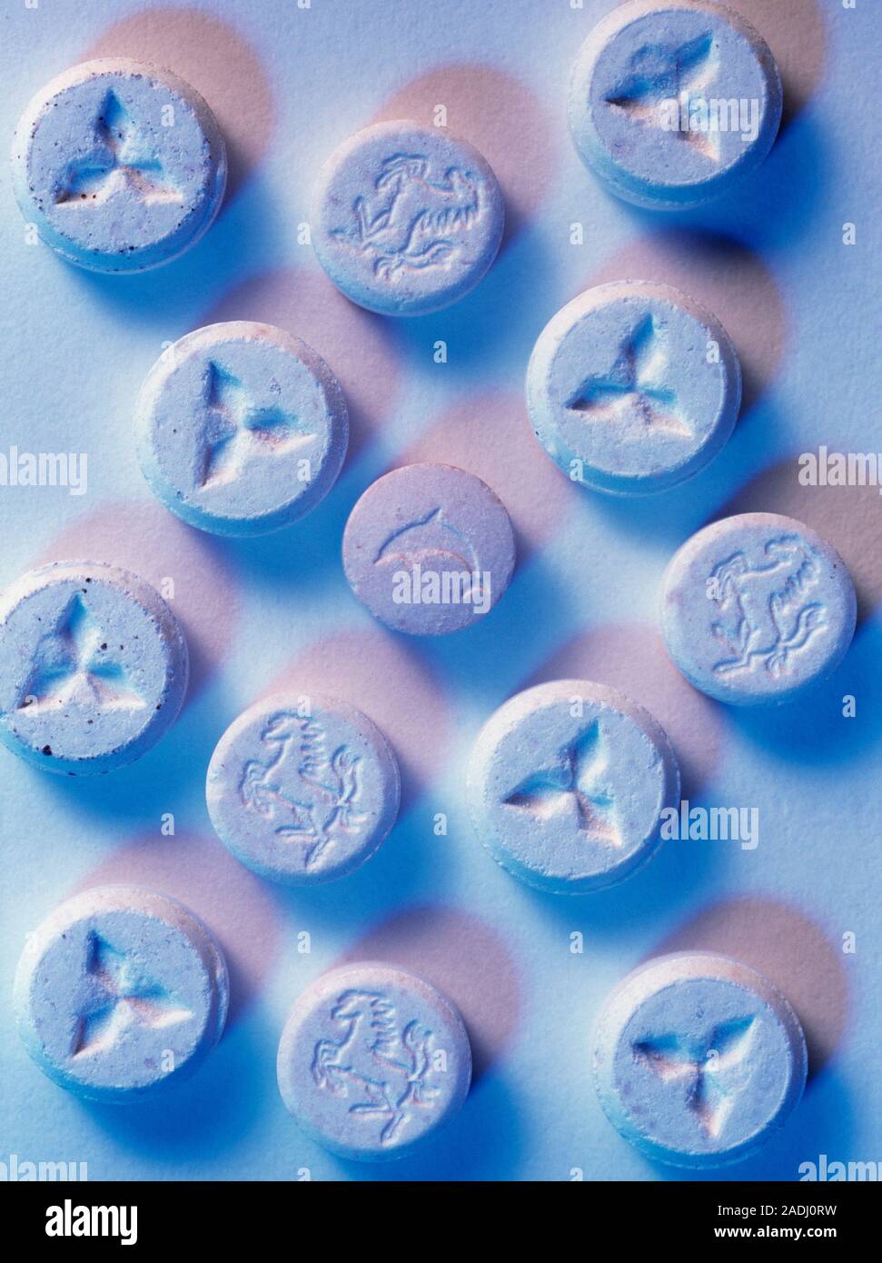 Ecstasy. Selection of branded ecstasy (3,4 ...