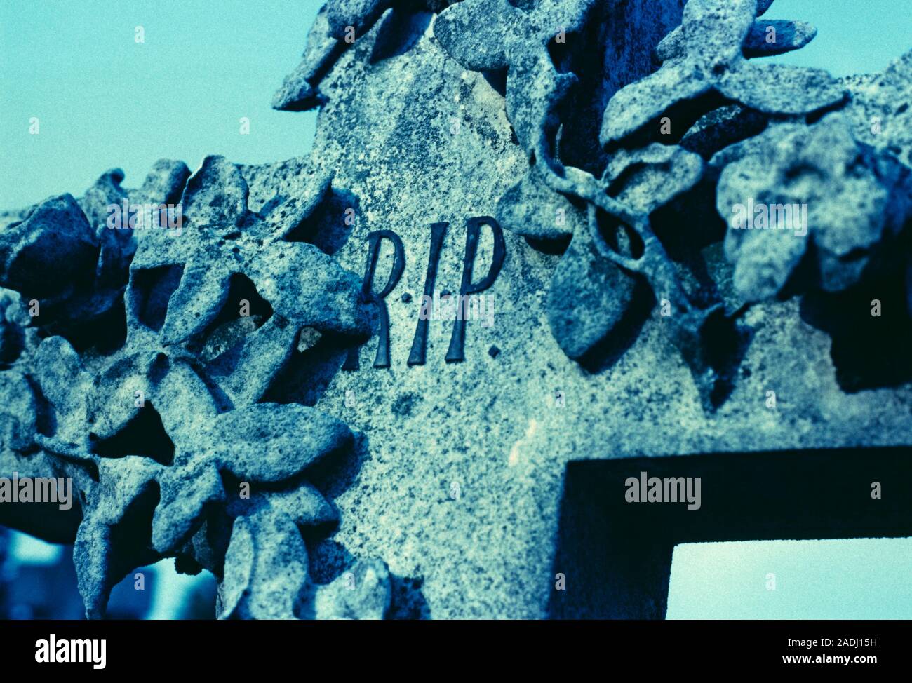 Tombstone, bearing the inscription Rest in Peace" (R.I.P Stock Photo ...