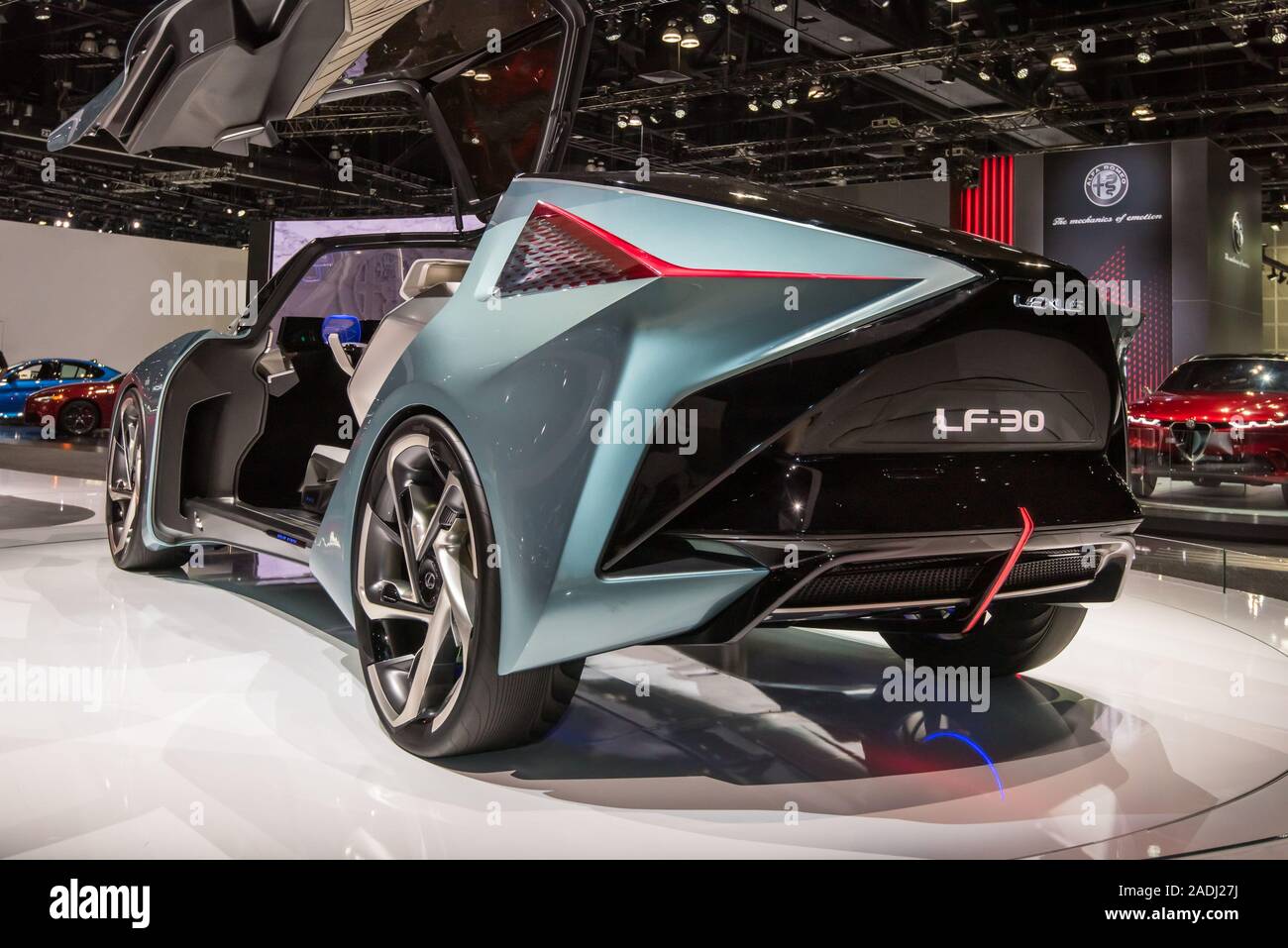 LOS ANGELES, CA/USA - NOVEMBER 20, 2019: A Lexus LF-30 electric concept ...