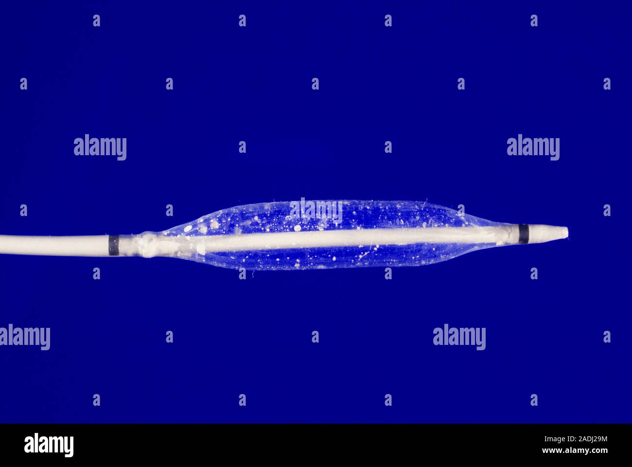 Angioplasty balloon, used to unblock & widen arteries that have become ...