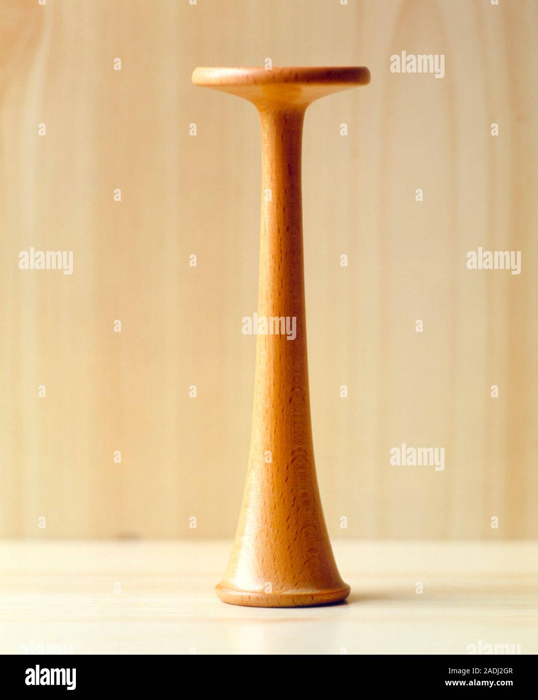 Pinard stethoscope. View of a Pinard, a foetal stethoscope used by ...