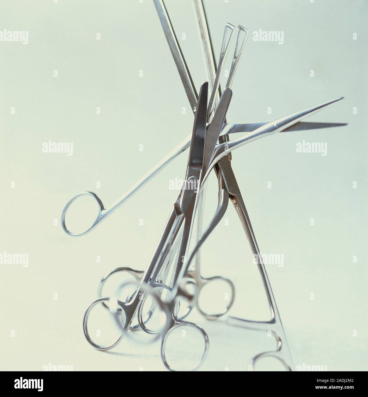 Surgical instruments including scissors and forceps Stock Photo - Alamy