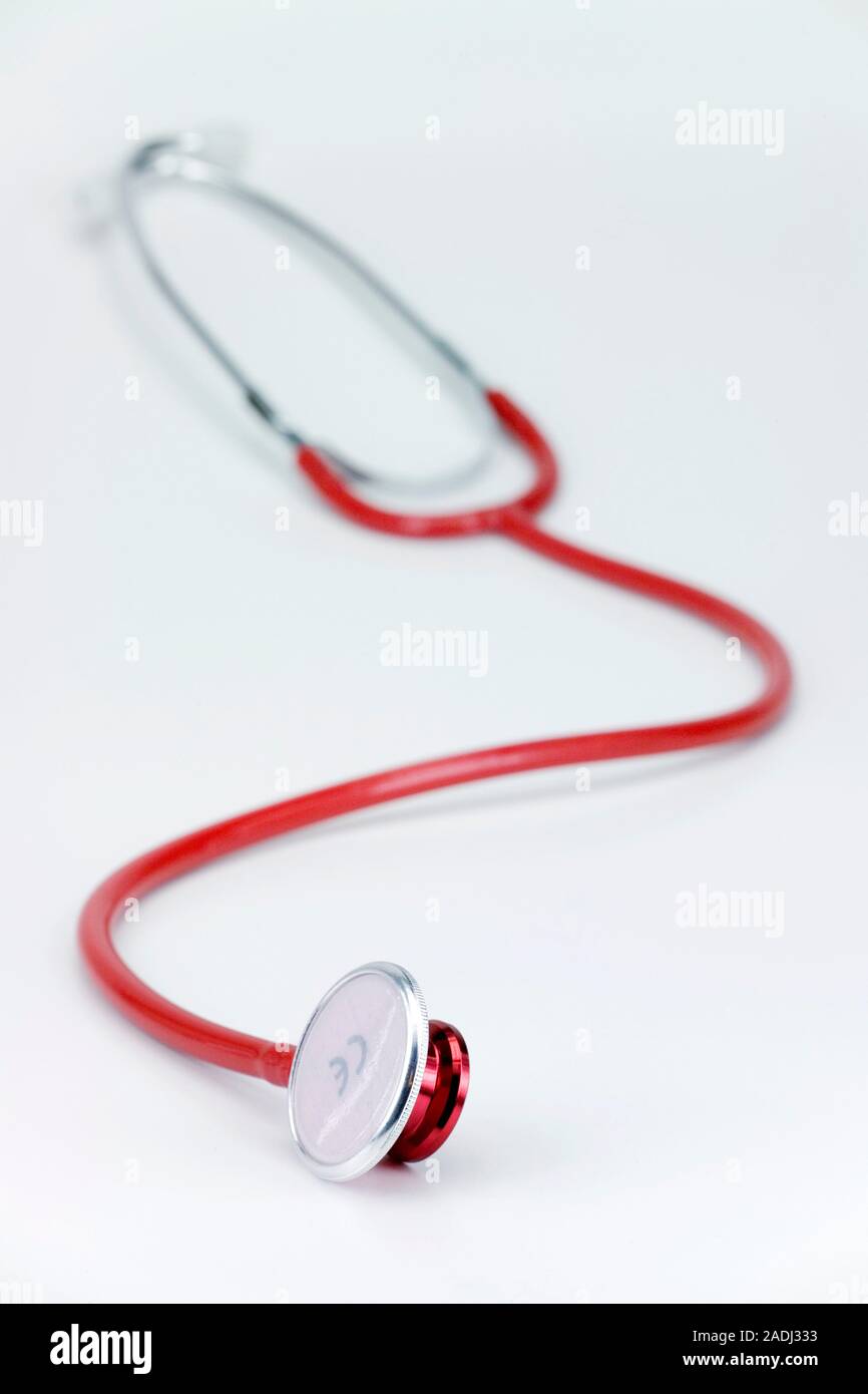 Stethoscope. This medical device is used to listen to sounds within the ...