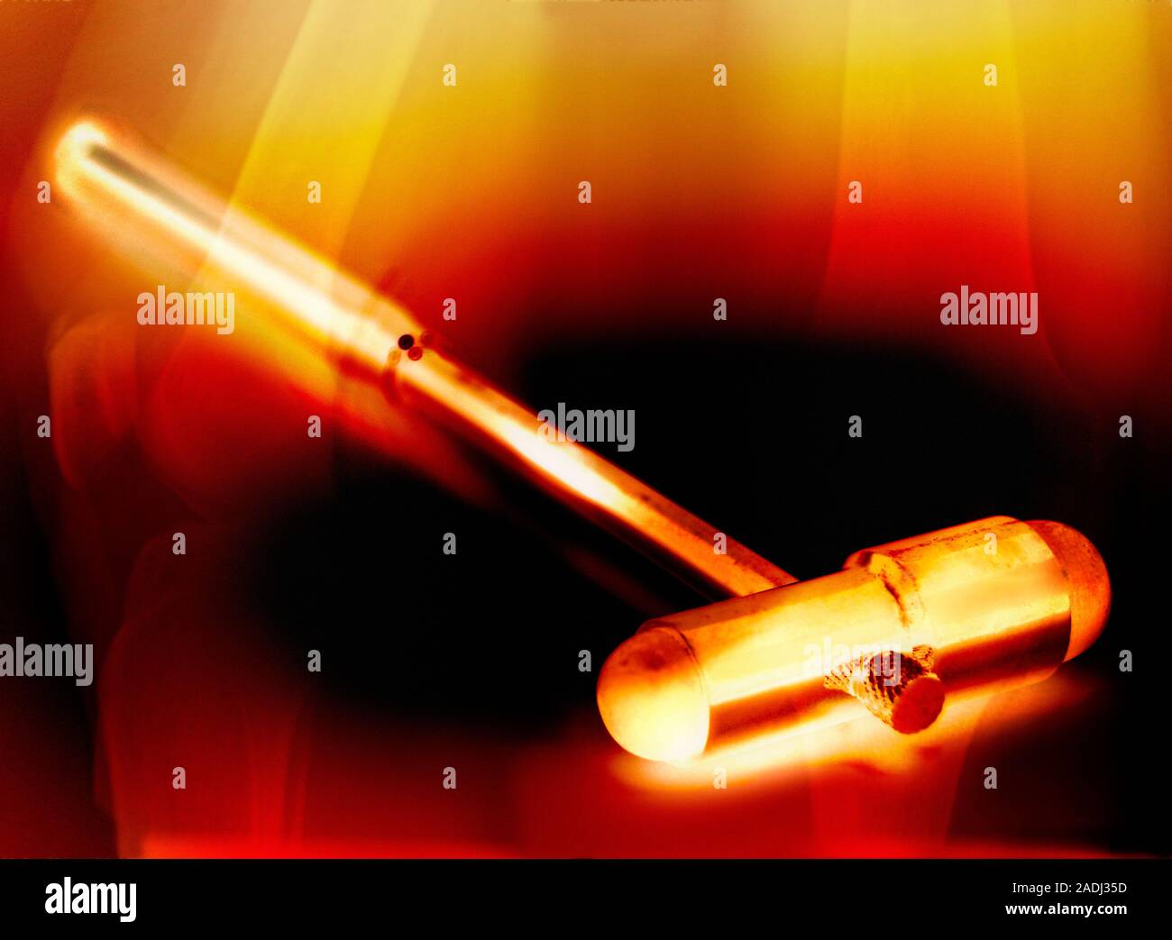 Reflex hammer for testing neuromuscular reflexes. The most famous of ...