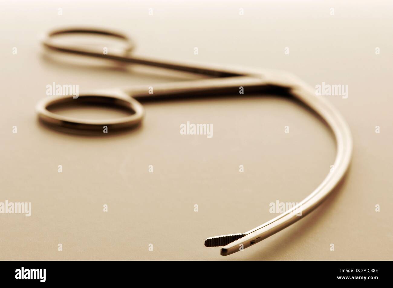 Tendon retriever, for use in cosmetic surgery and hand surgery Stock ...