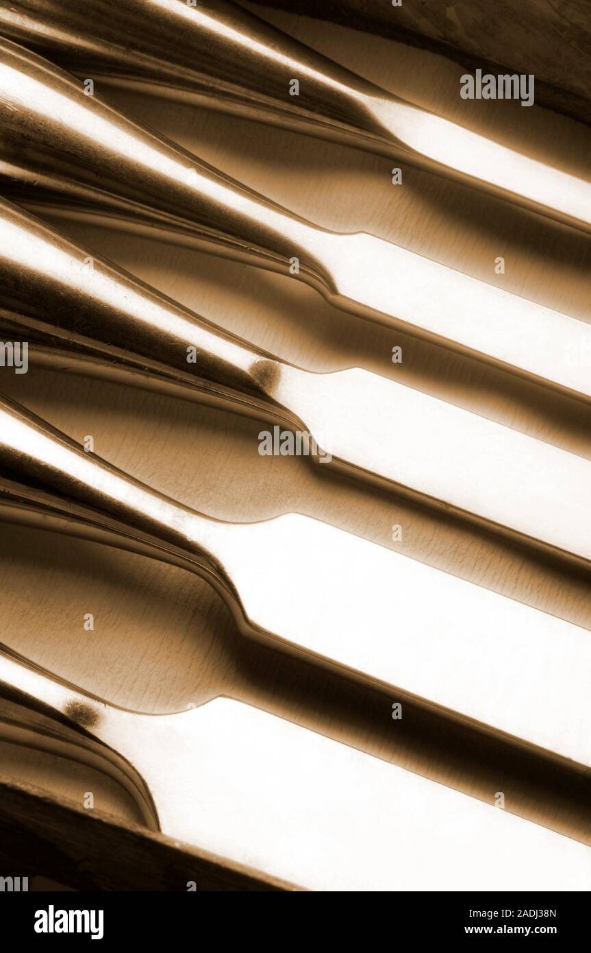 Orthopedic chisels in a tray Stock Photo - Alamy