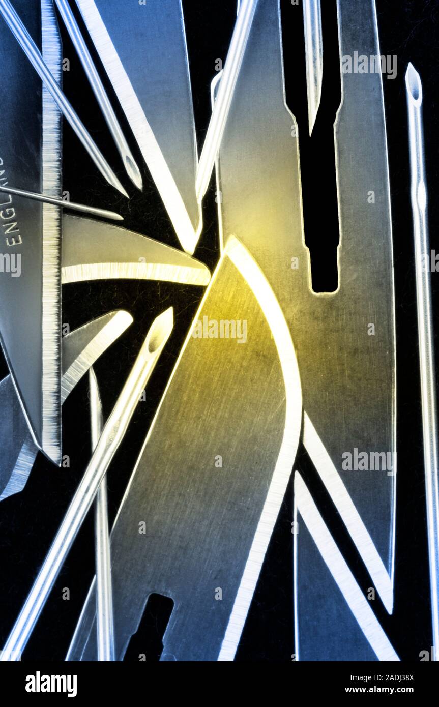 Hospital sharps, conceptual artwork. This image could represent the ...