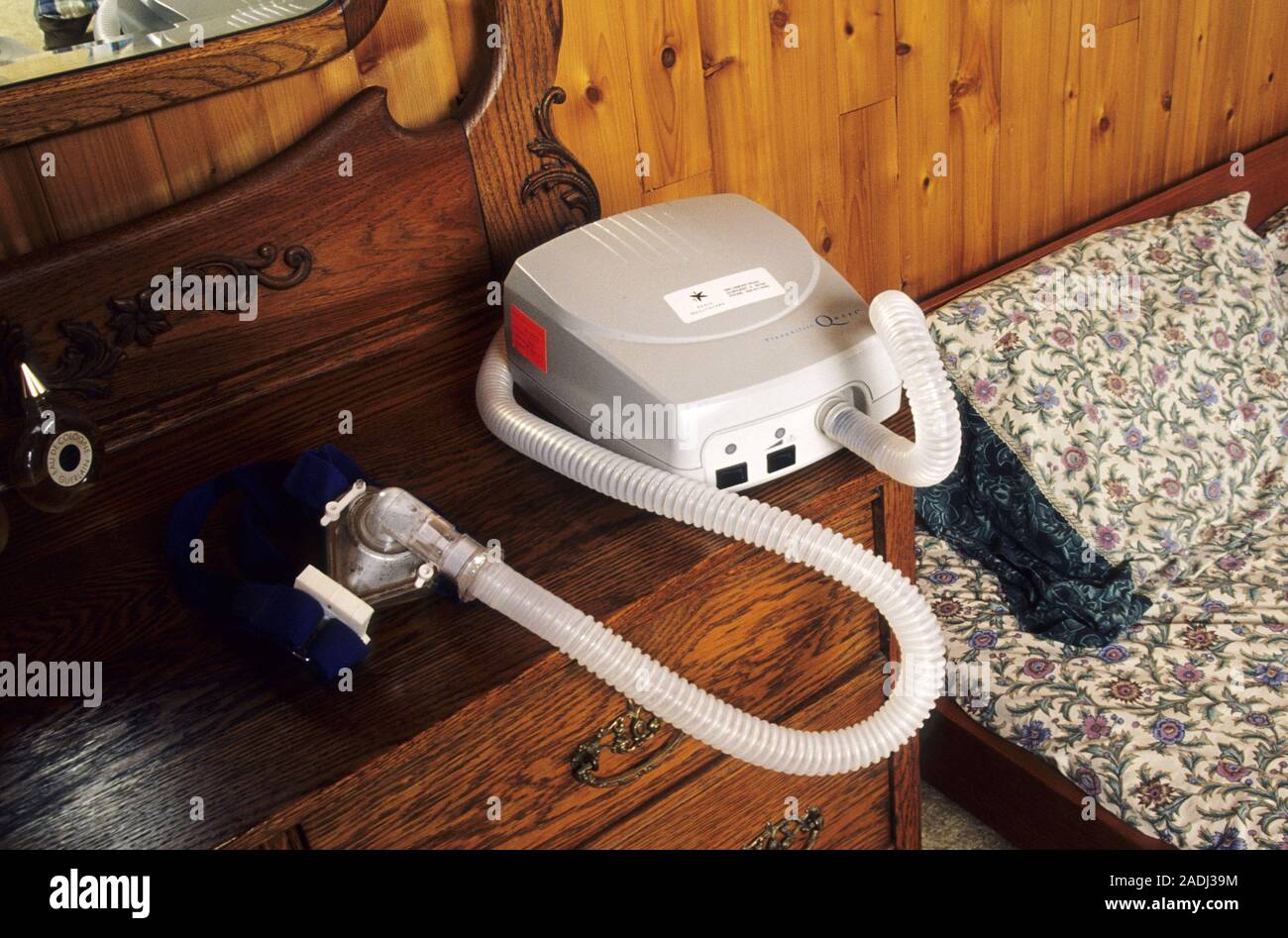 CPAP machine. Compact nasal continuous positive airway pressure (CPAP ...