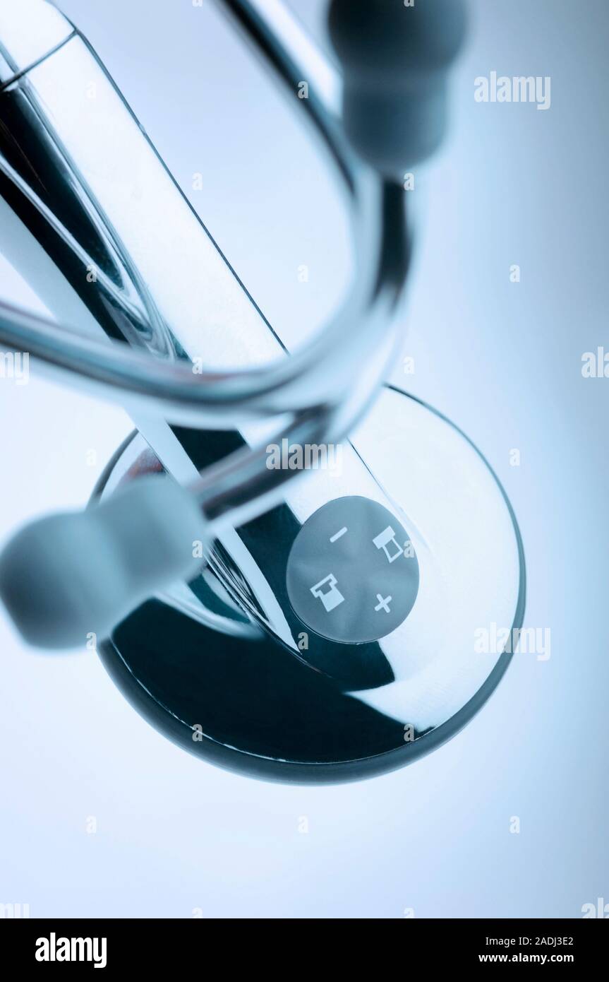 Electronic stethoscope. Stethoscopes are used to listen to sounds ...