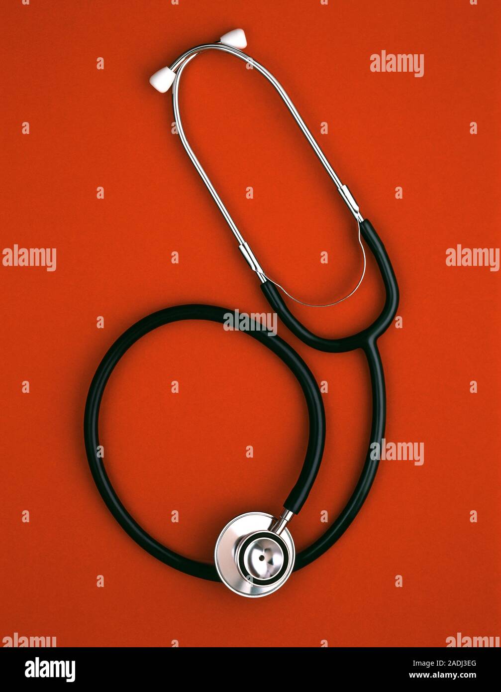 Stethoscope. This medical device is used to listen to sounds within the ...