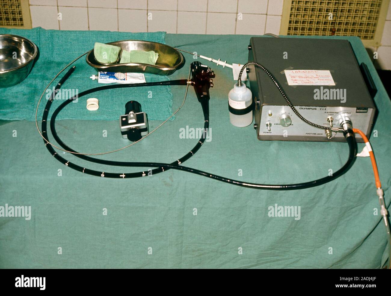 Equipment used in gastrointestinal endoscopy: the examination of the ...