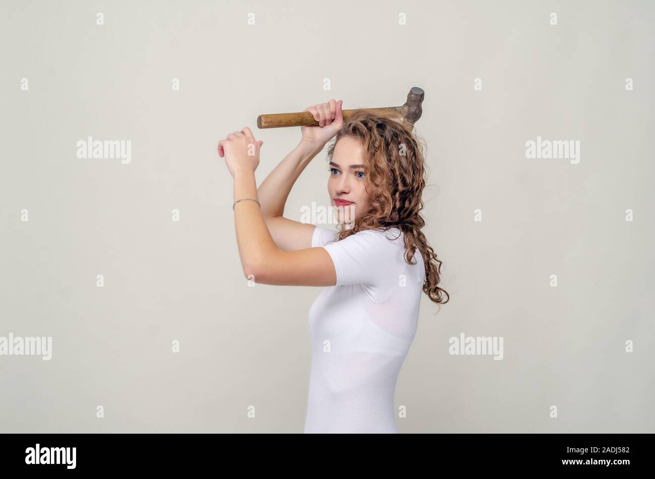 Jack hammer girl hi-res stock photography and images - Alamy