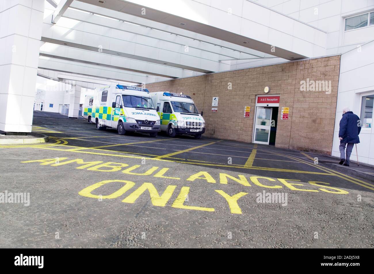 Ambulances outside a hospital Stock Photo - Alamy