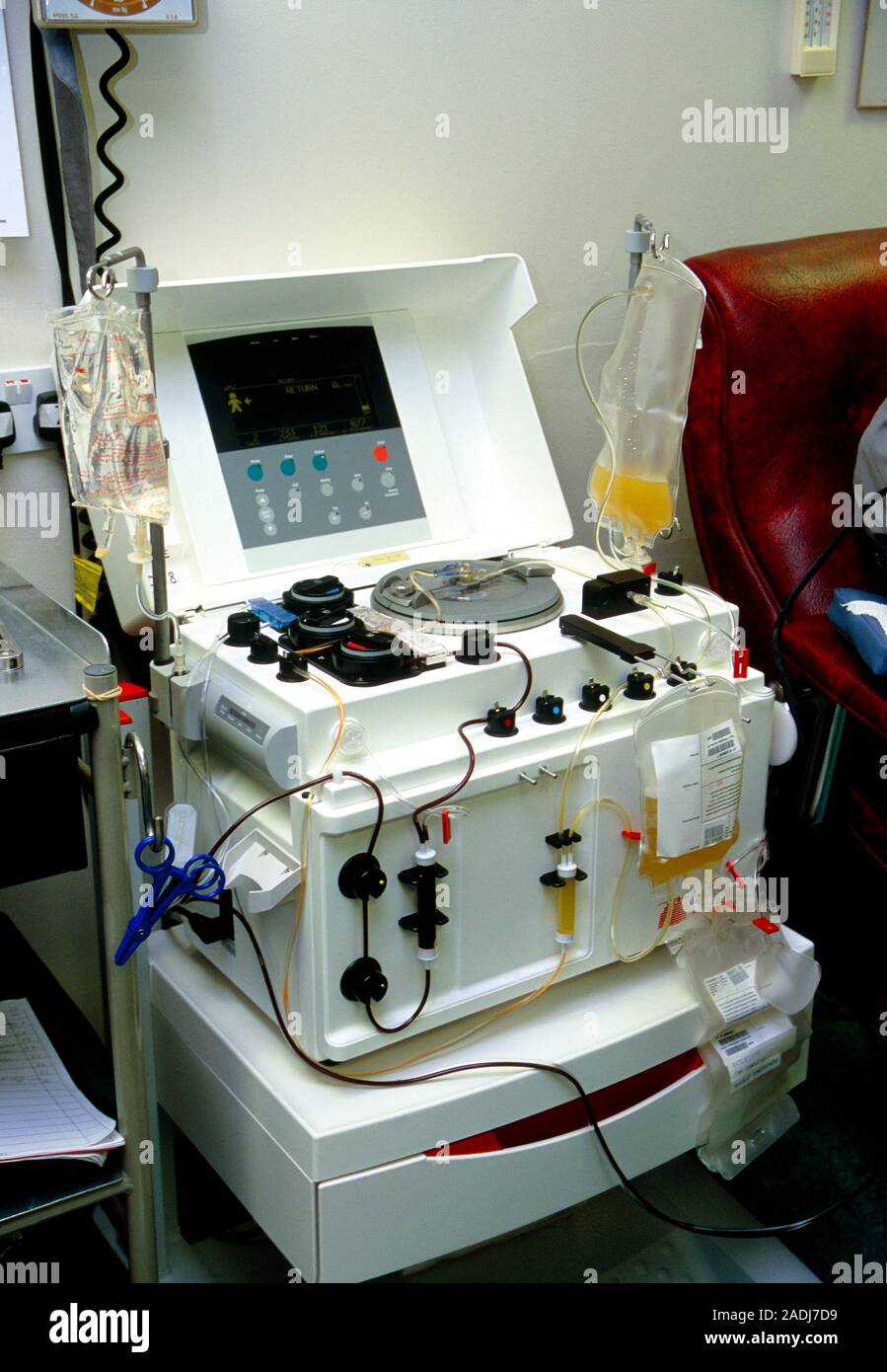 Blood separation equipment. Automated apheresis or plasmapheresis ...