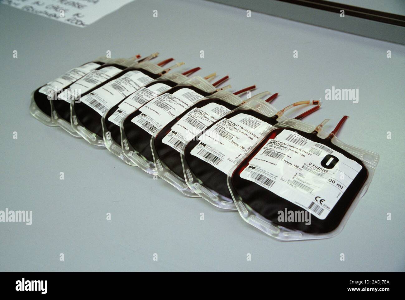 Intermediate blood mixtures. Bags of blood pooled using components of ...