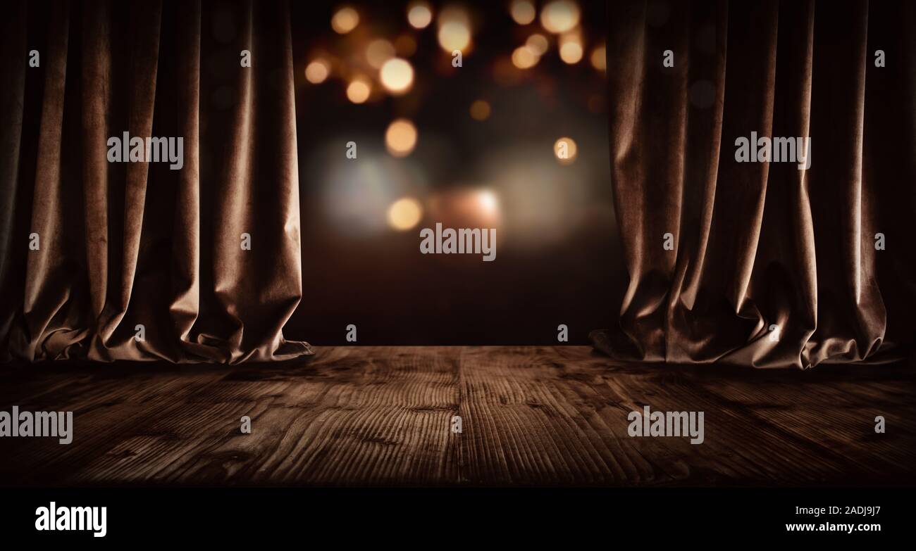 Stage Curtains Lights High Resolution Stock Photography and Images - Alamy