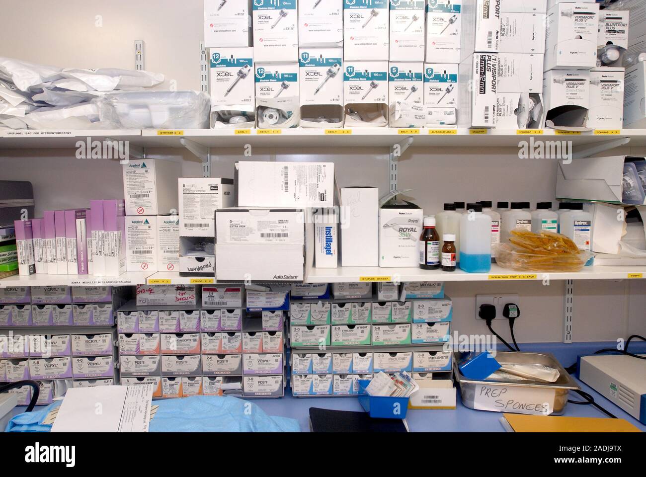 Operating theatre supplies store. This theatre is used for endoscopic ...