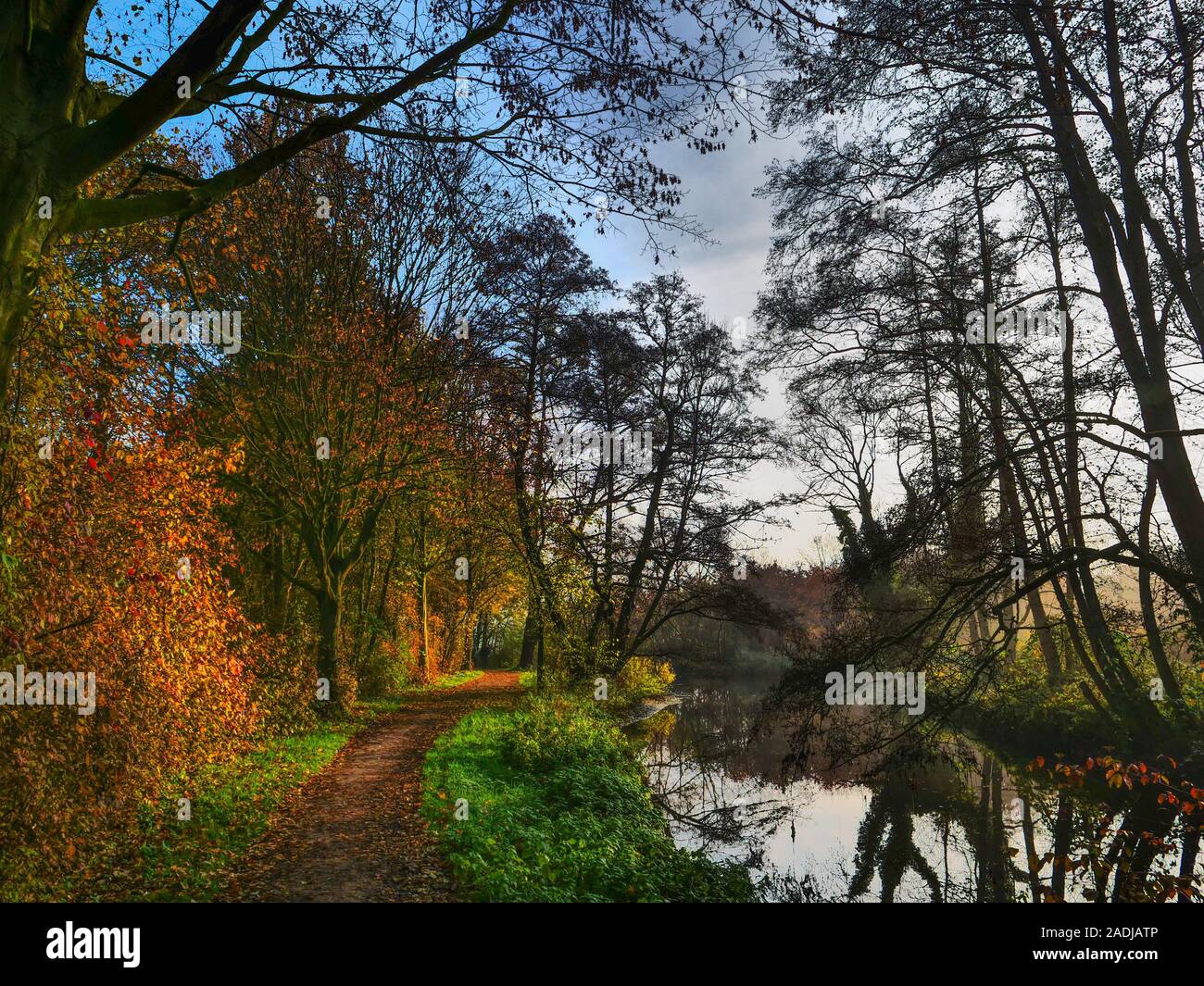 autumn at the river Stock Photo - Alamy