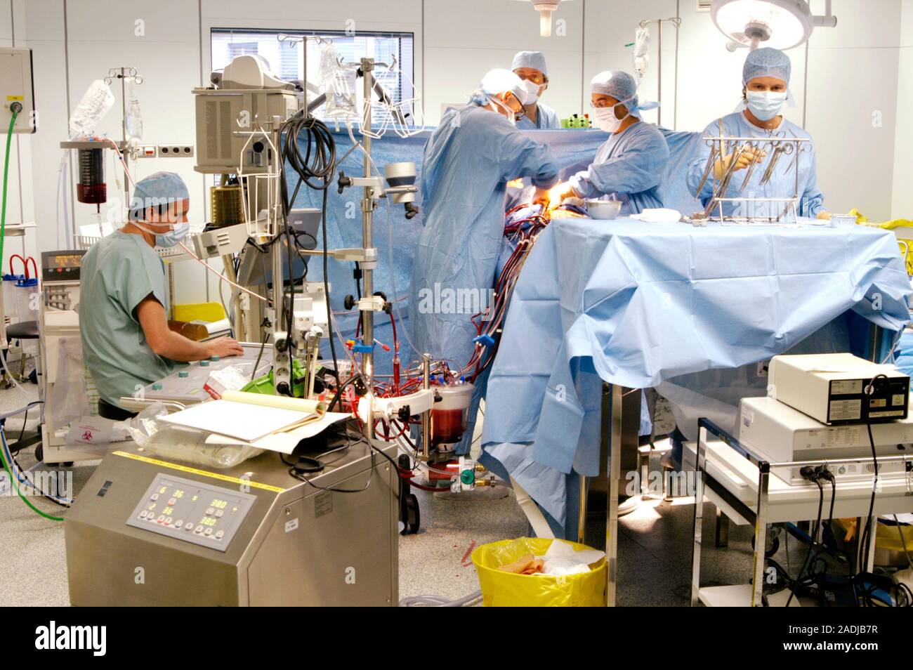 MODEL RELEASED. Heart valve surgery. Image 24 of 24. Surgeons ...