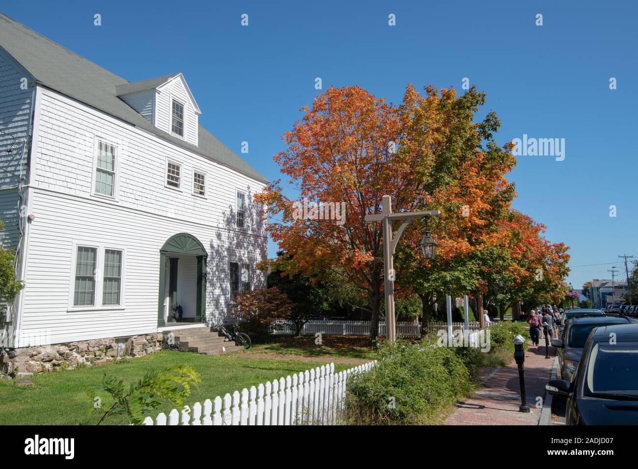 Fall colors in Bar Harbor, Maine, USA Stock Photo - Alamy