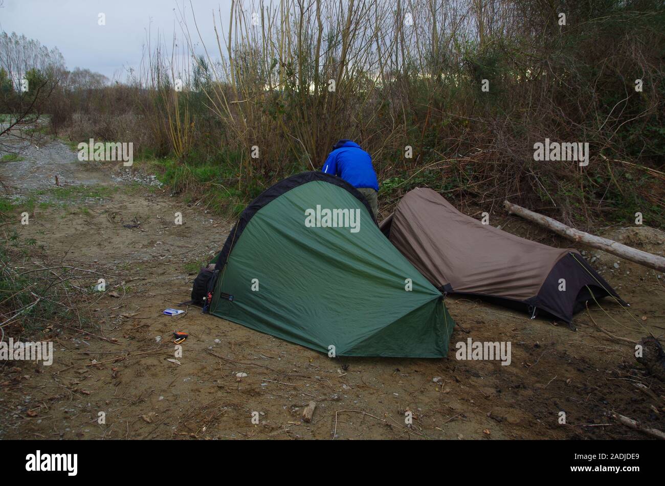 Wild camping. Inland Scenic Route Route 72. Te Araroa Trail. South ...