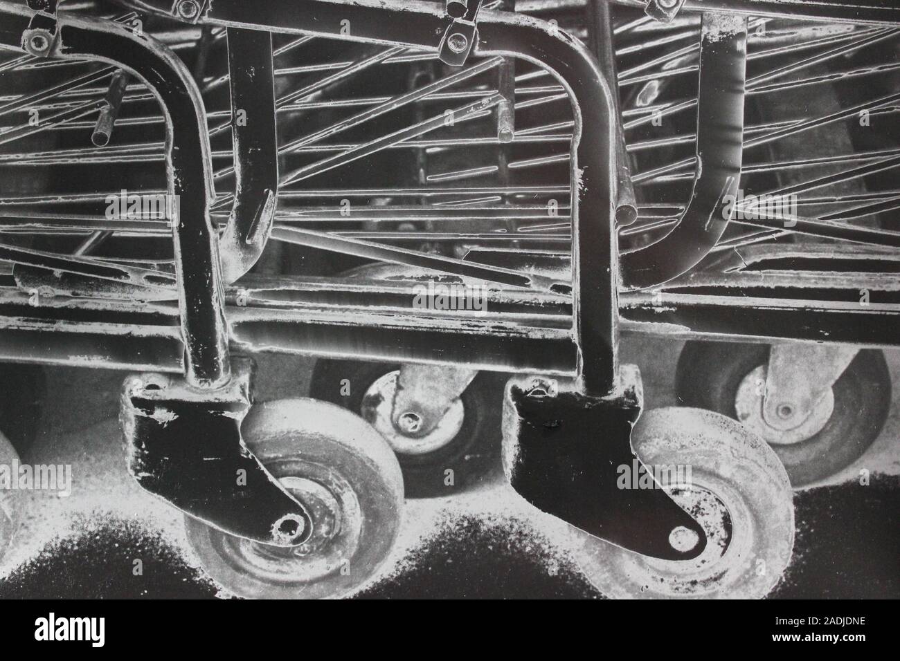 Fine black and white art photography from the 1970s closeup of shopping ...