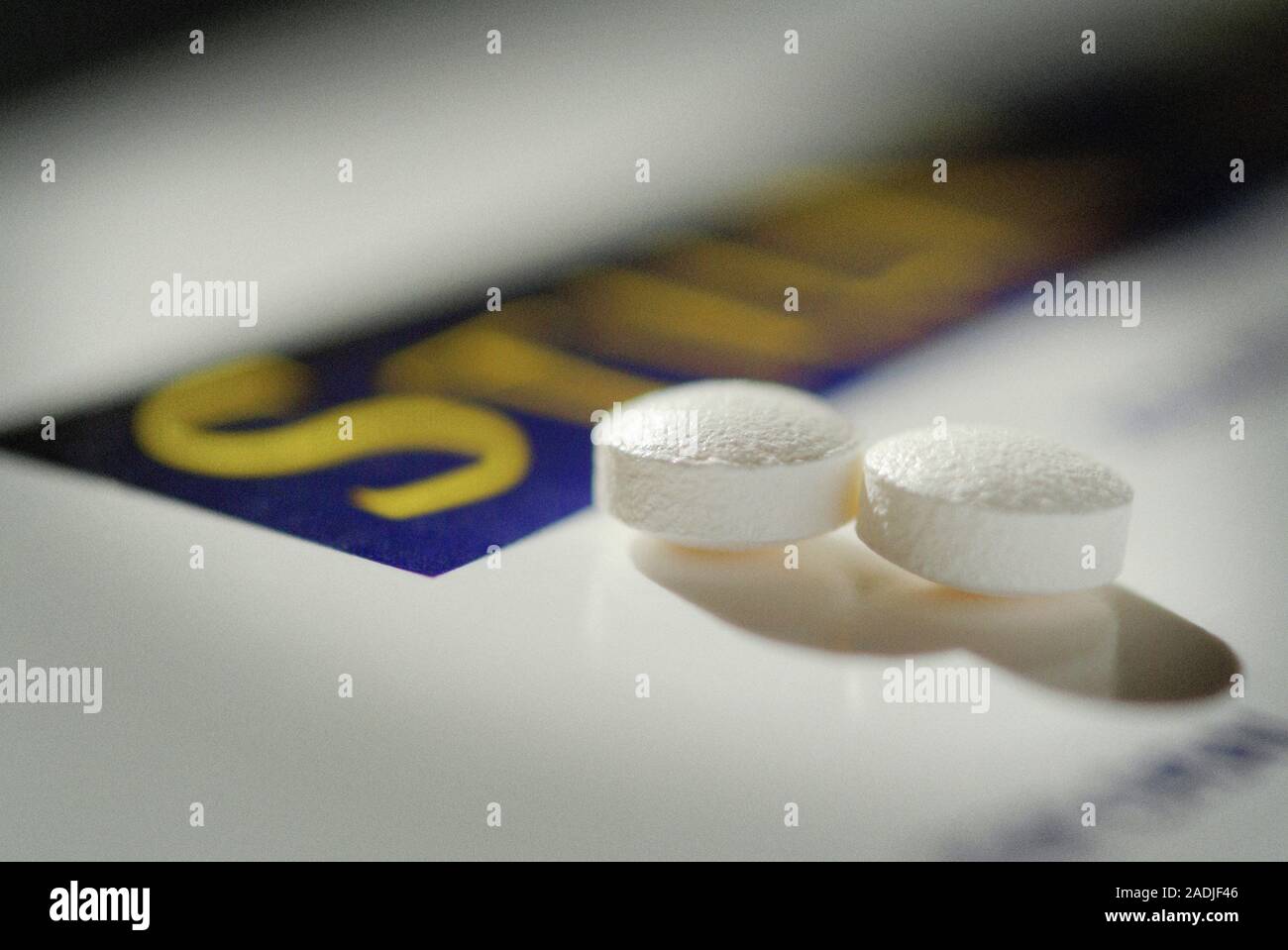 Sleeping pills. Stilnoct pills and packaging. These are prescribed to ...