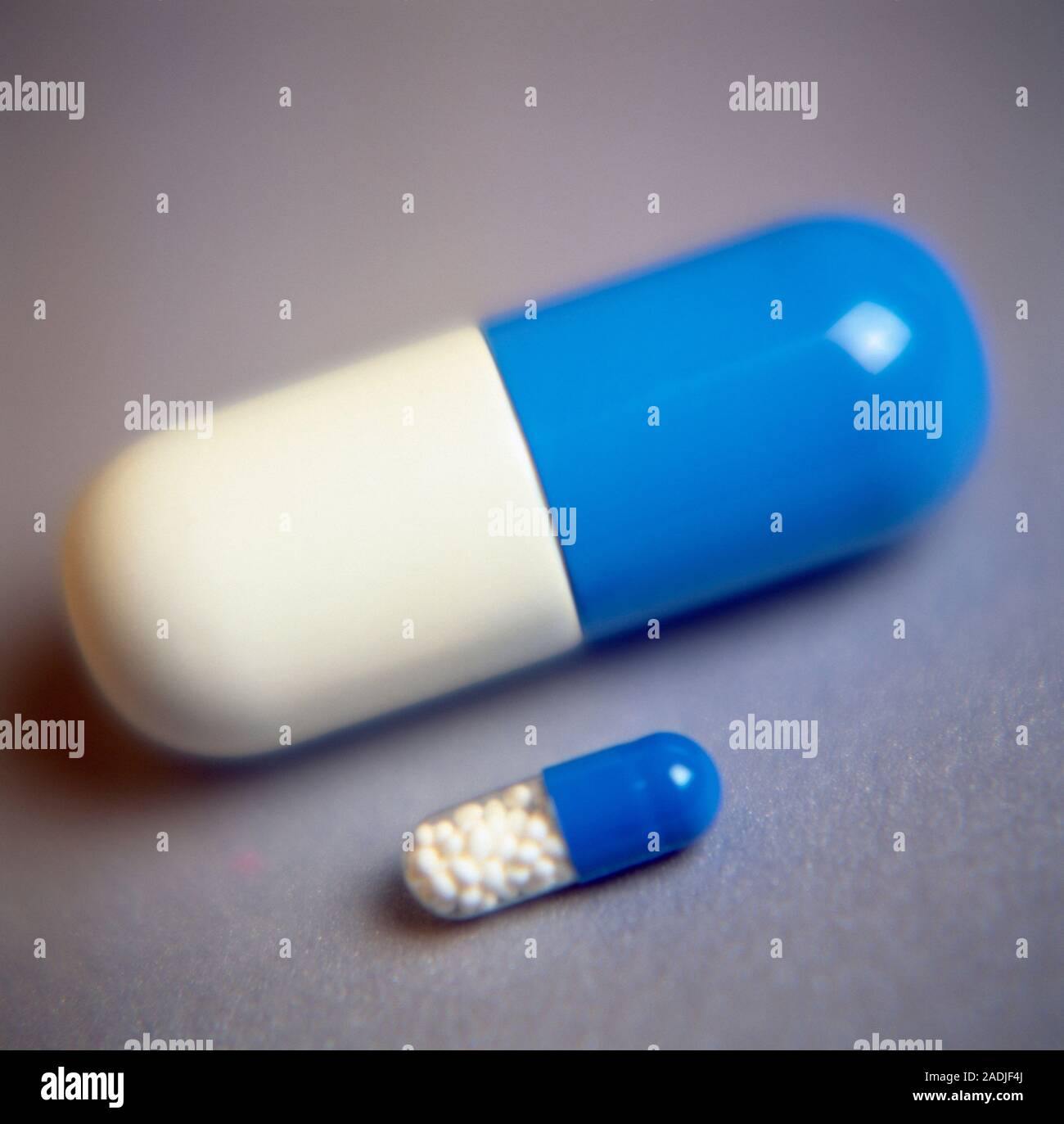 Paracetamol. Two capsules of a painkilling drug (analgesic). Analgesics ...