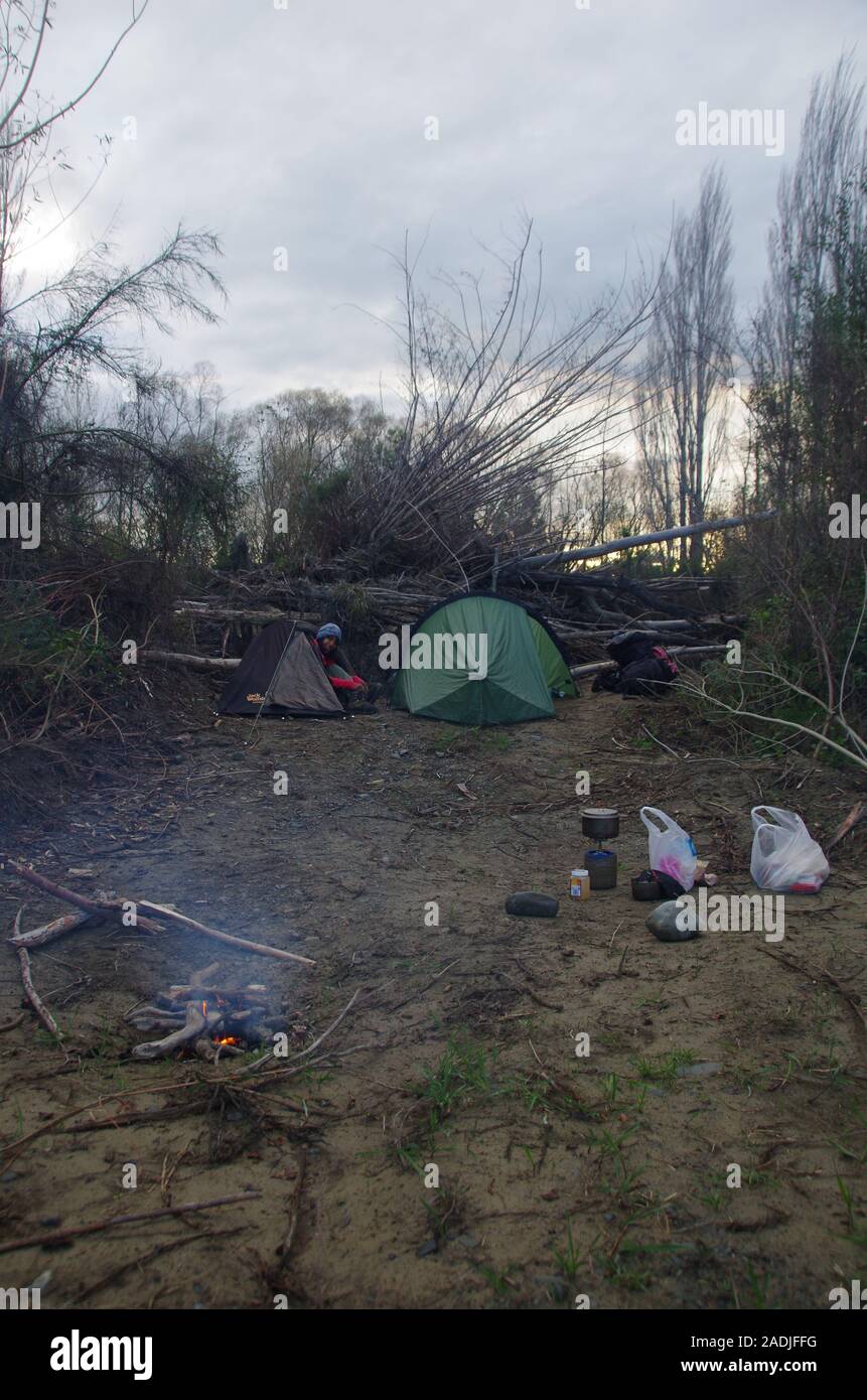 Wild camping. Inland Scenic Route Route 72. Te Araroa Trail. South ...