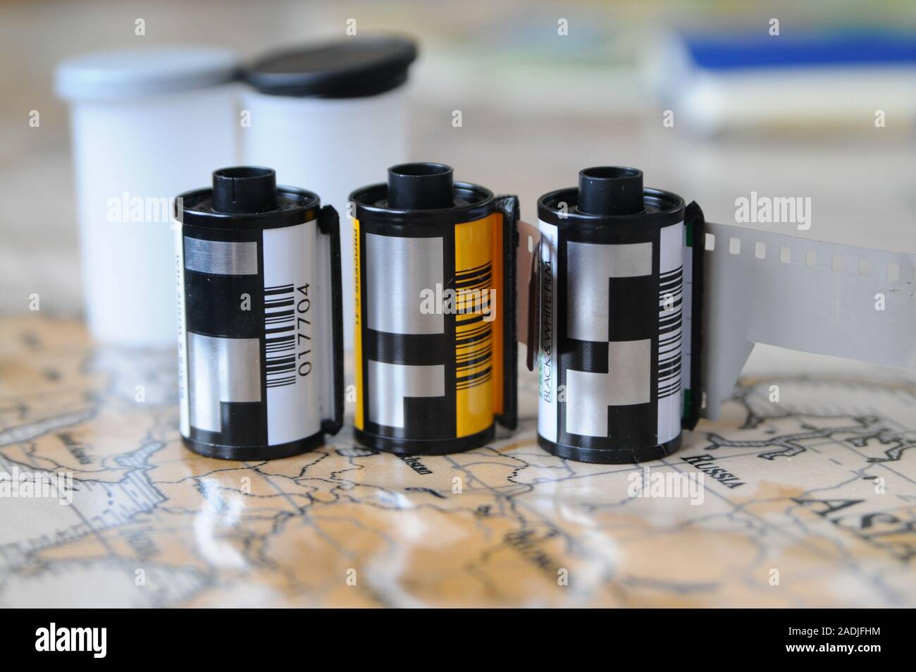 Rolls of 35mm Film Stock Photo - Alamy