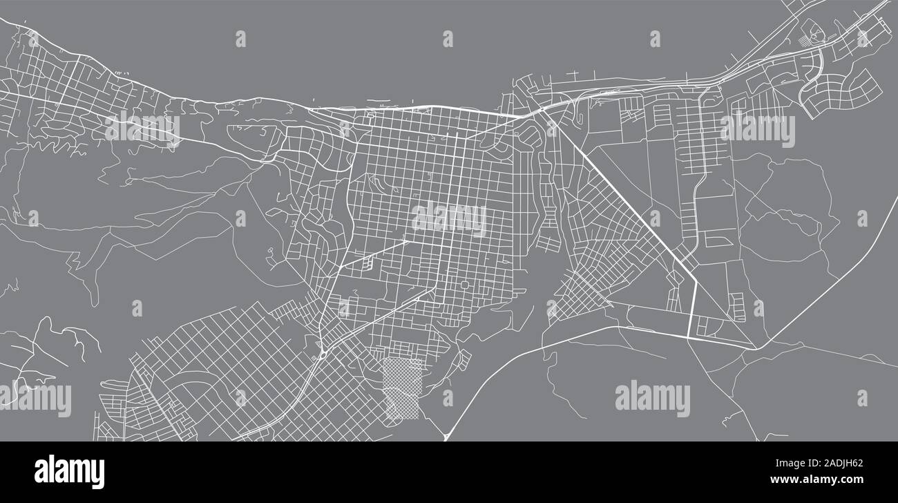 Urban vector city map of san carlos de bariloche, Argentina Stock ...