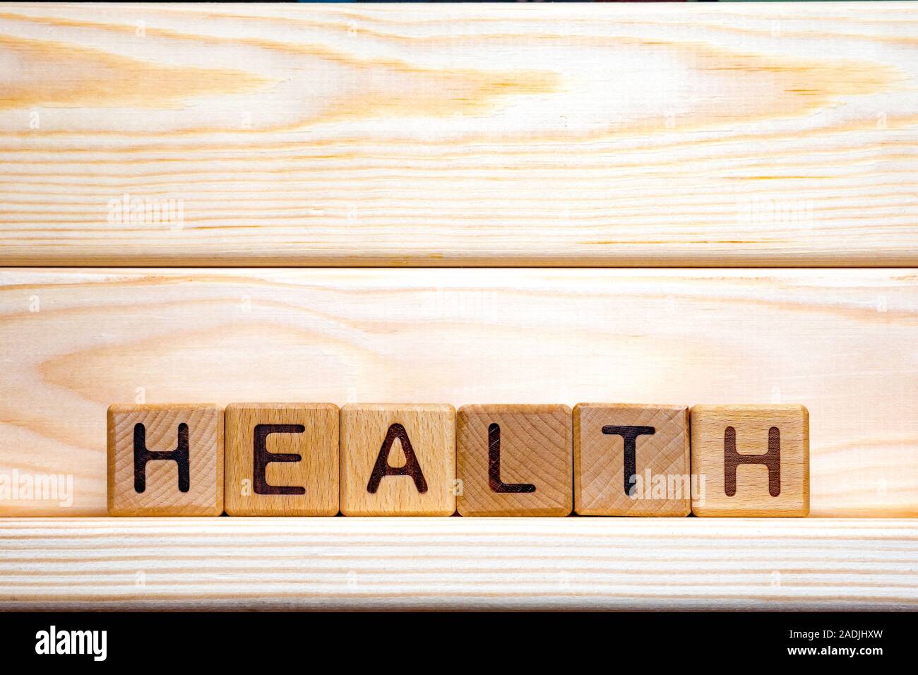 Health word made of wood background. Health sign, medicine concept ...