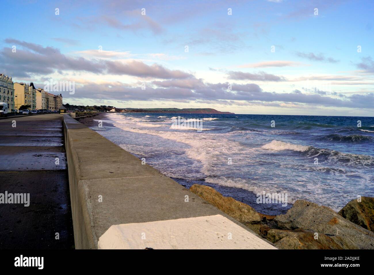 Mooragh Promenade looking North, Ramsey Isle of Man Stock Photo - Alamy