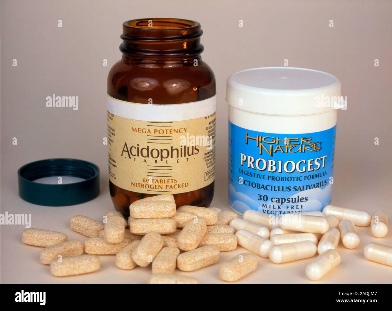 Probiotic tablets. Tablets containing probiotic bacteria which are ...