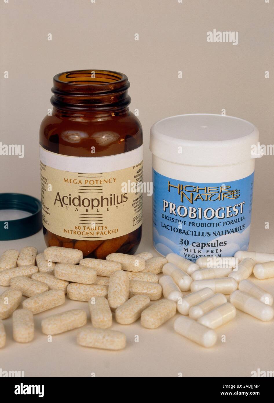 Probiotic tablets. Tablets containing probiotic bacteria which are ...