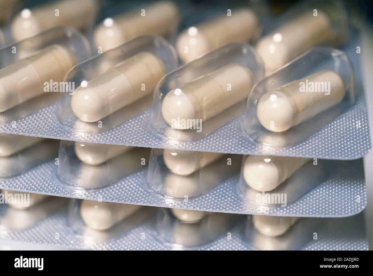 Probiotic capsules. These contain bacteria that are intended to ...