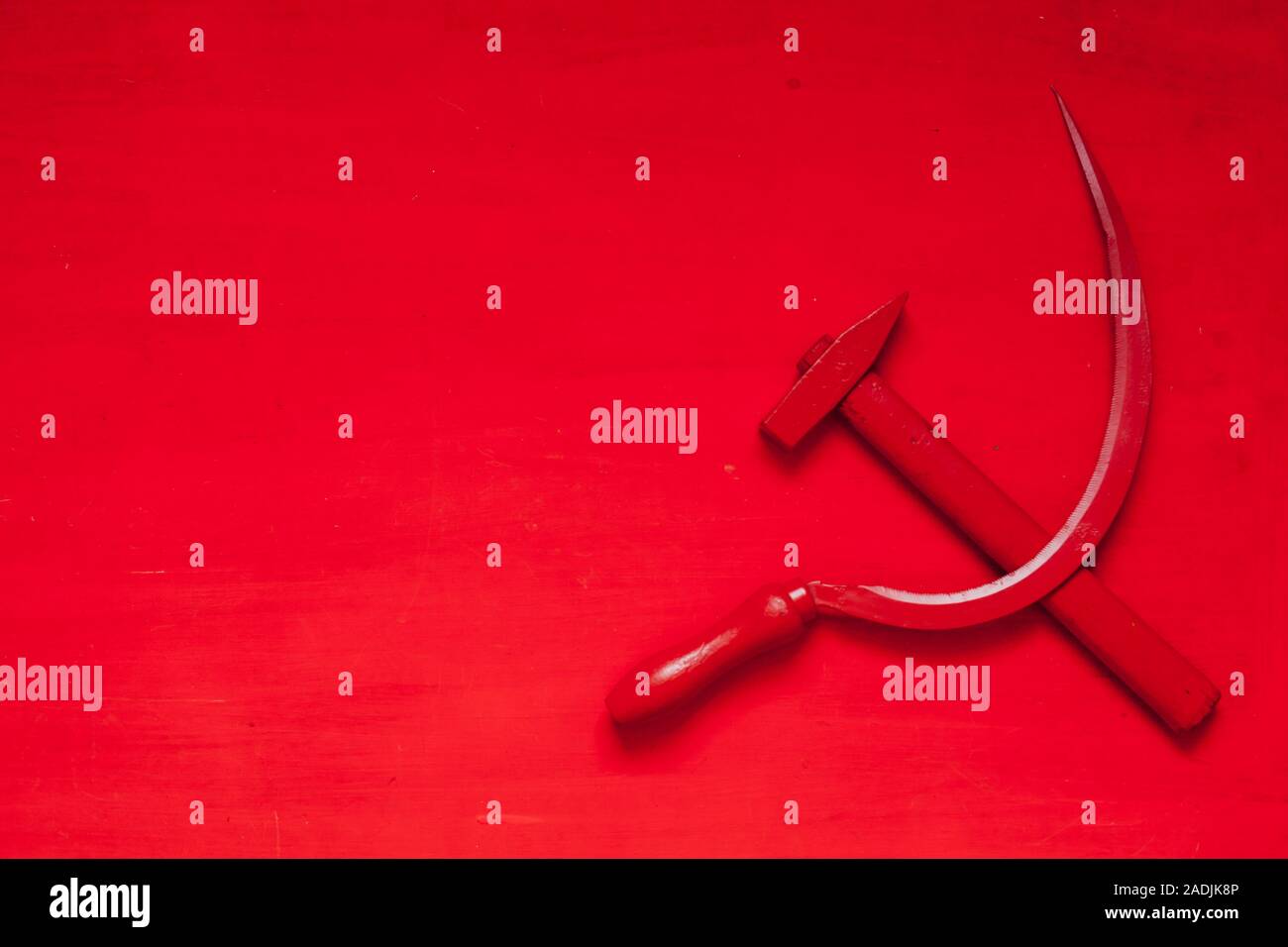 red sickle and hammer symbol of communism in the Soviet Union history ...