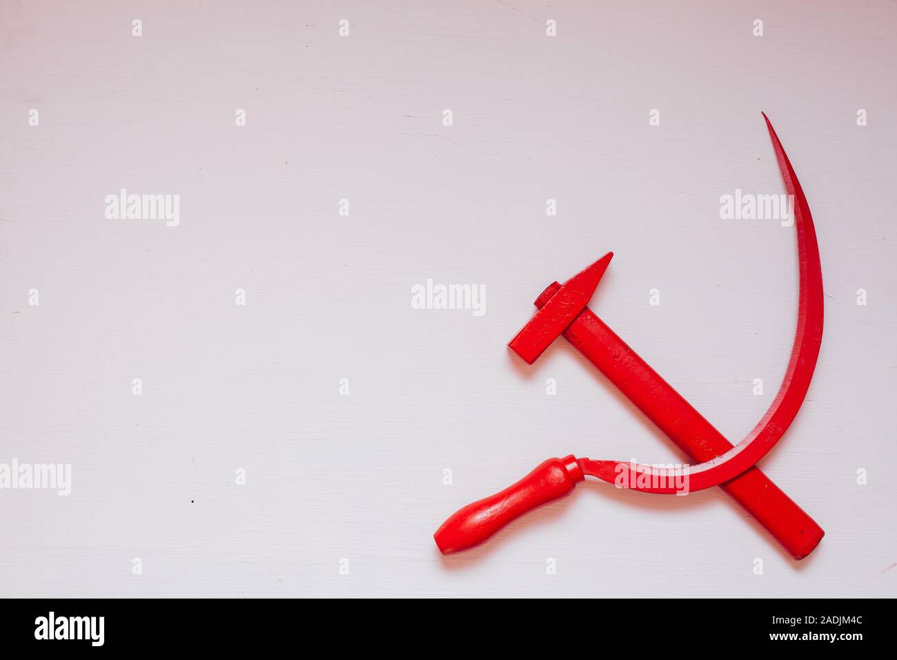 red sickle and hammer symbol of communism in the Soviet Union history ...