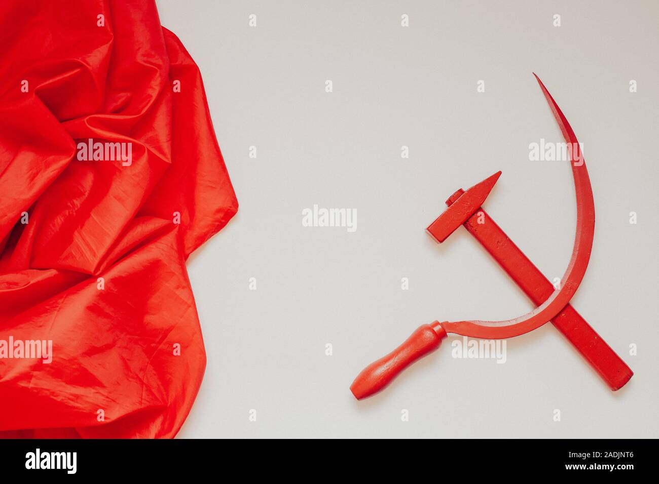 red sickle and hammer symbol of communism in the Soviet Union history ...