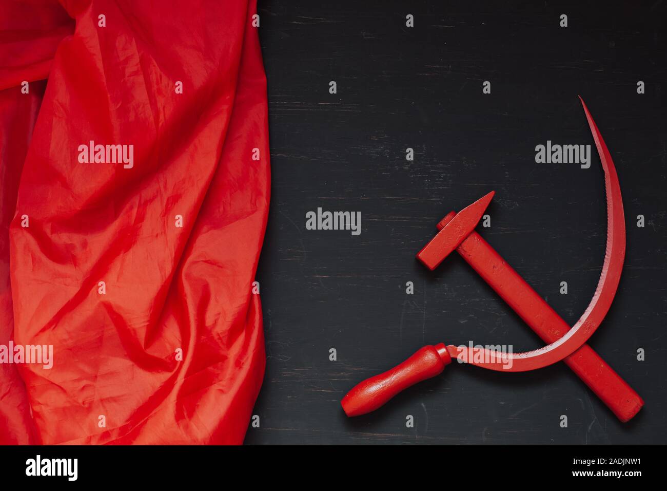 red sickle and hammer symbol of communism in the Soviet Union history ...