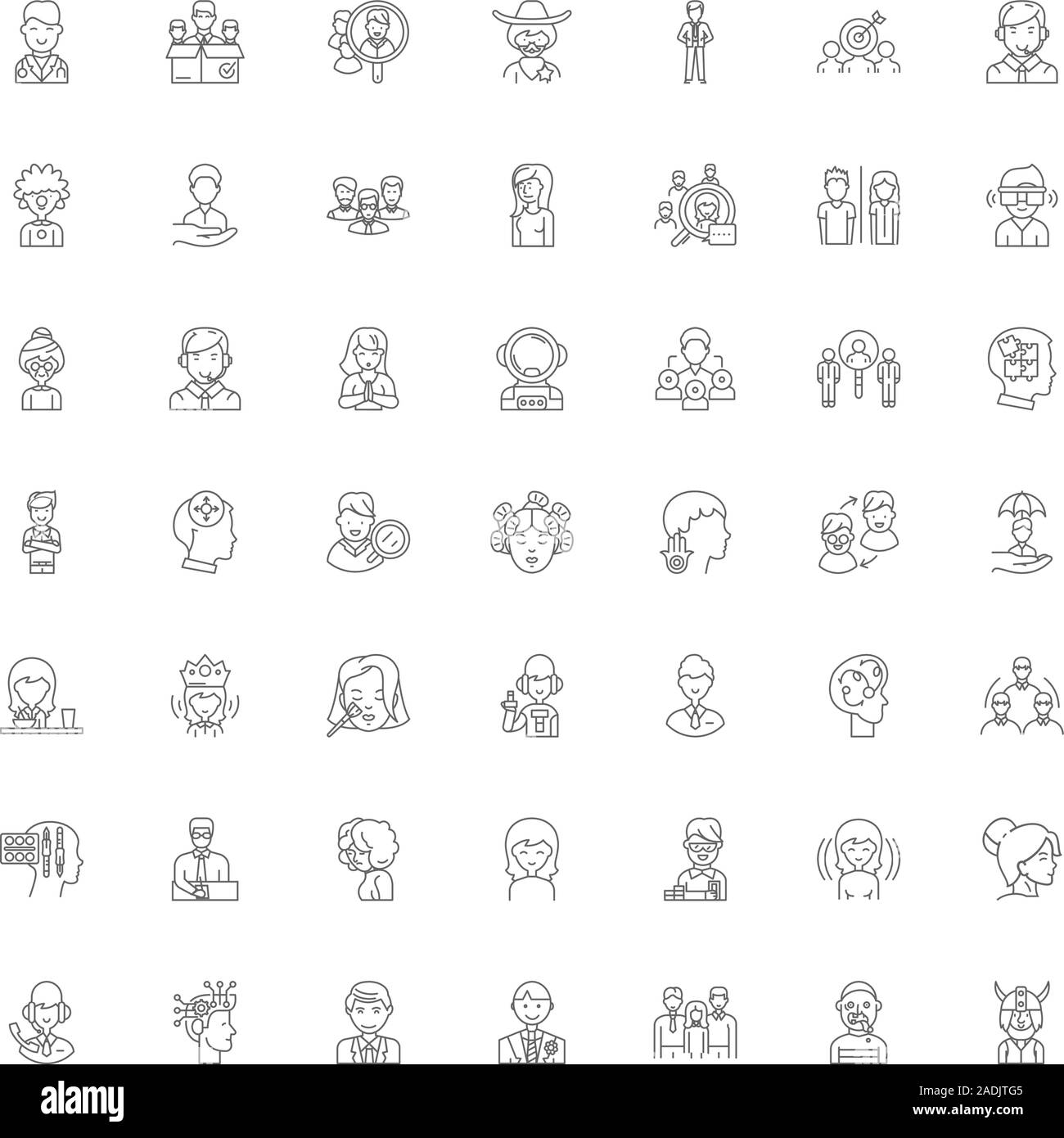 Emotional intelligence line icons, signs, symbols vector, linear ... Emotional intelligence line icons, signs, symbols vector, linear ...