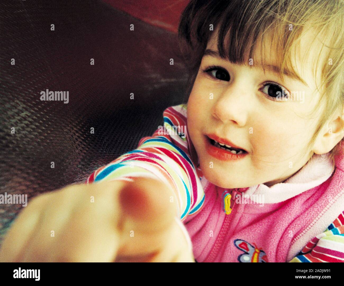 3-year-old girl playing Stock Photo - Alamy