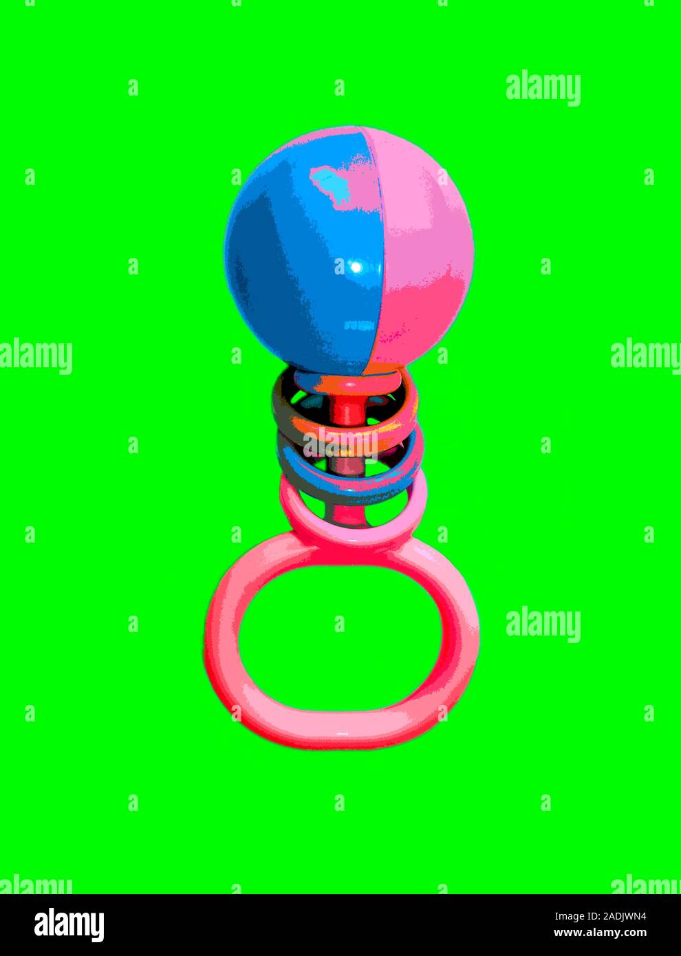 Baby's dummy, computer artwork Stock Photo - Alamy