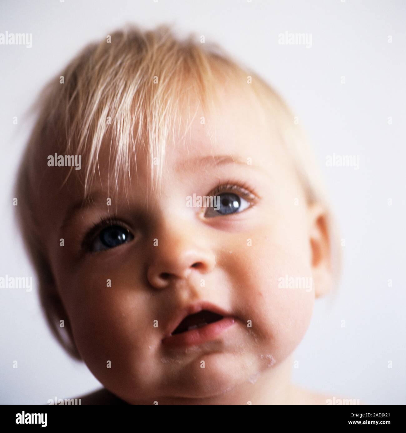 MODEL RELEASED. Young girl. She is one year old Stock Photo - Alamy